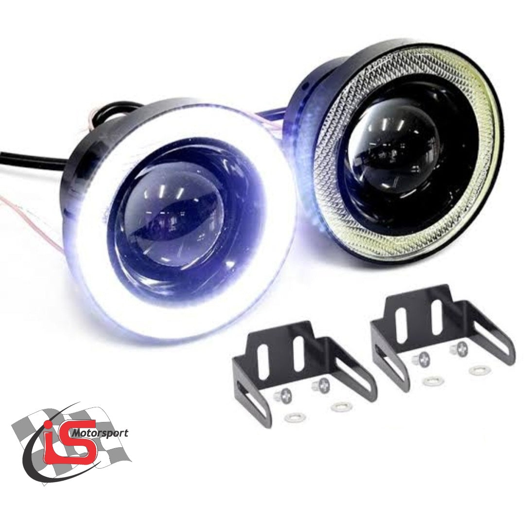 UNIVERSAL PROJECTOR LED ANGLE EYE FOG LIGHT 89MM – IS Motorsport