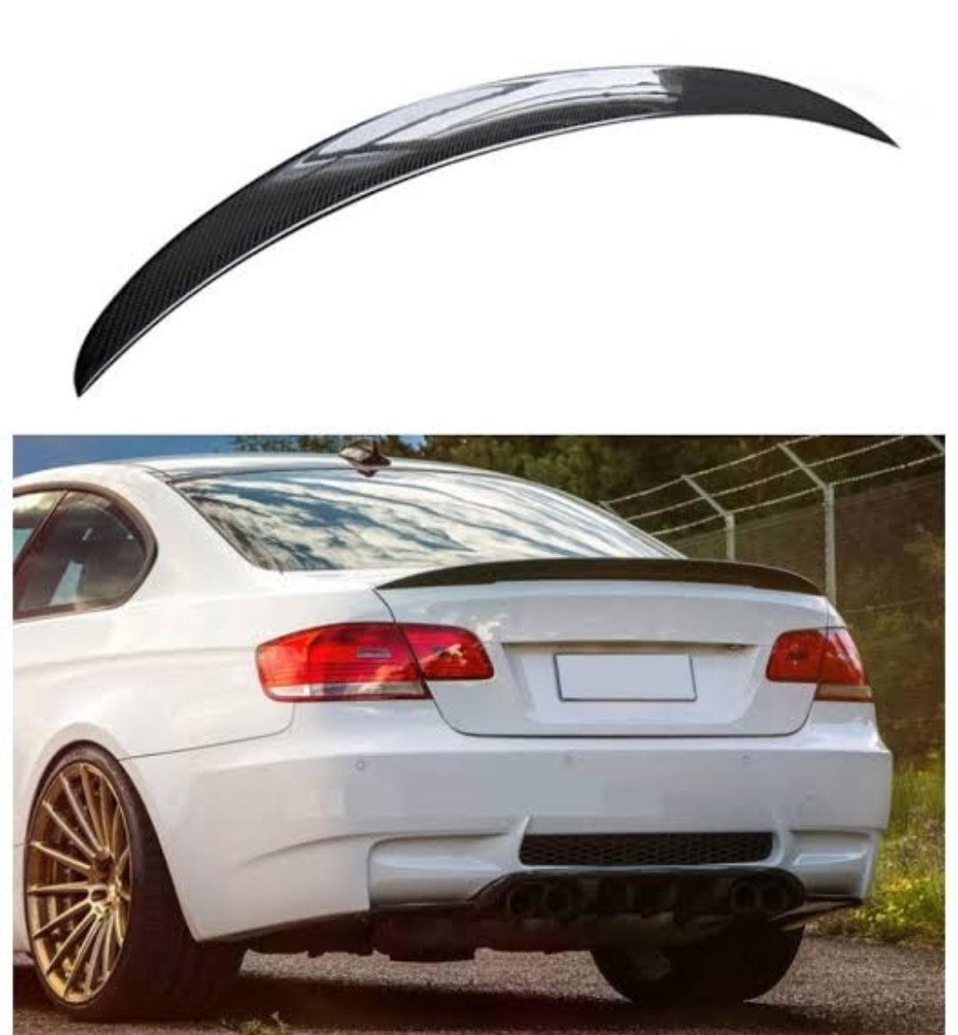 BMW E92 BOOT SPOILER CARBON FIBER – IS Motorsport